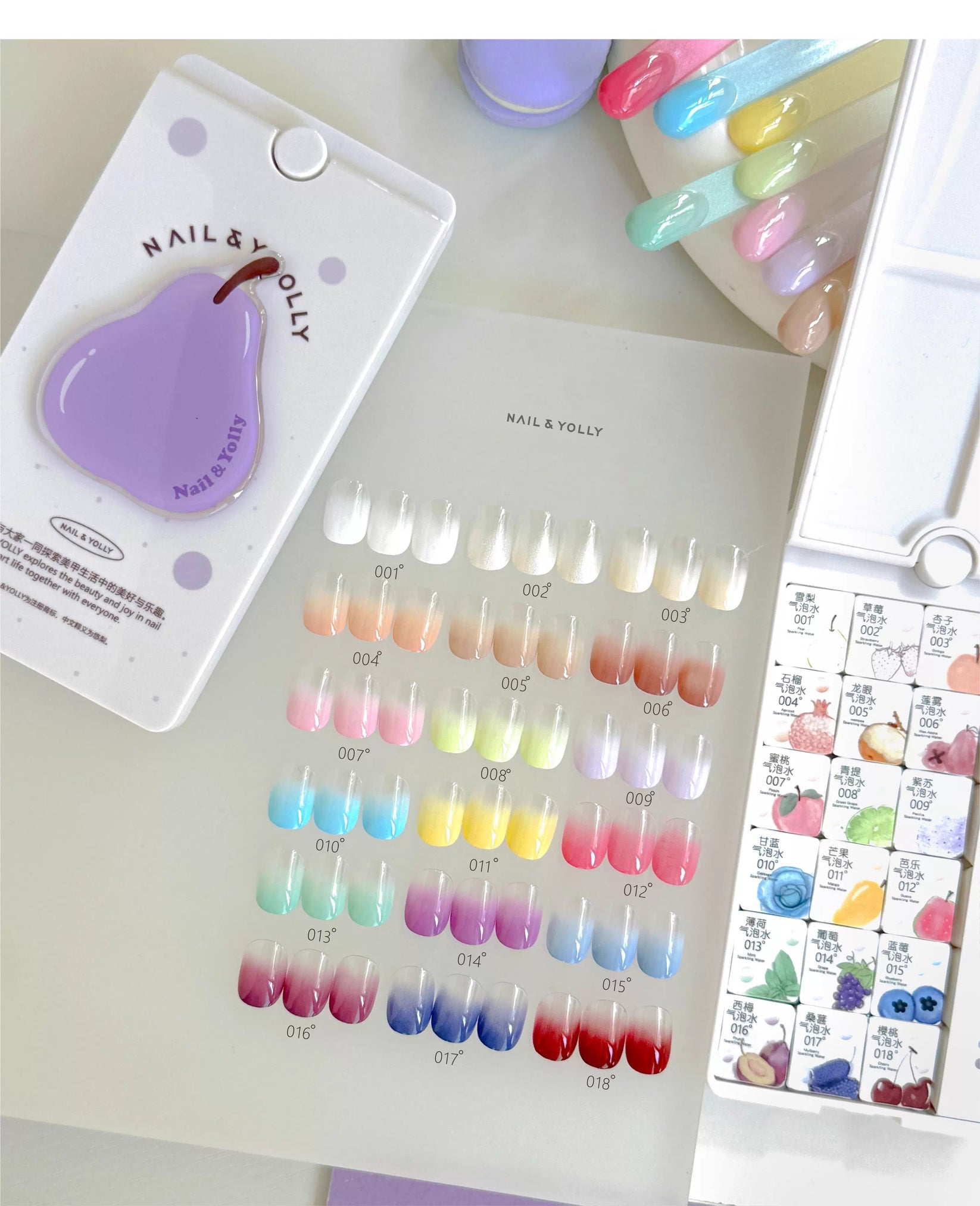 YOLLY Soda Series Ombre Painting Gel Palette 18 Colors – Elephant ...